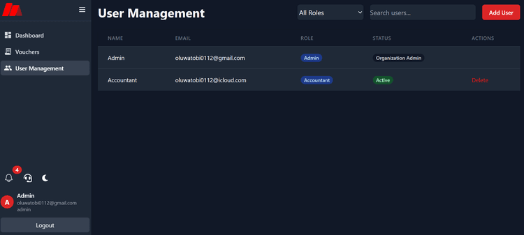 Voucher Management System - Subscription Portal